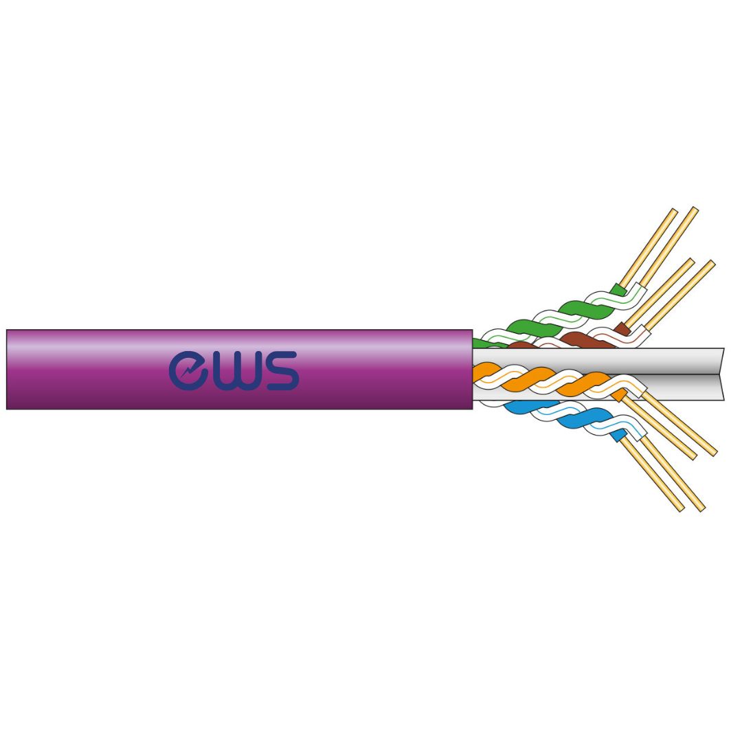 Cat6 LSF Network Cable - Lilac 305m - EW Supplies