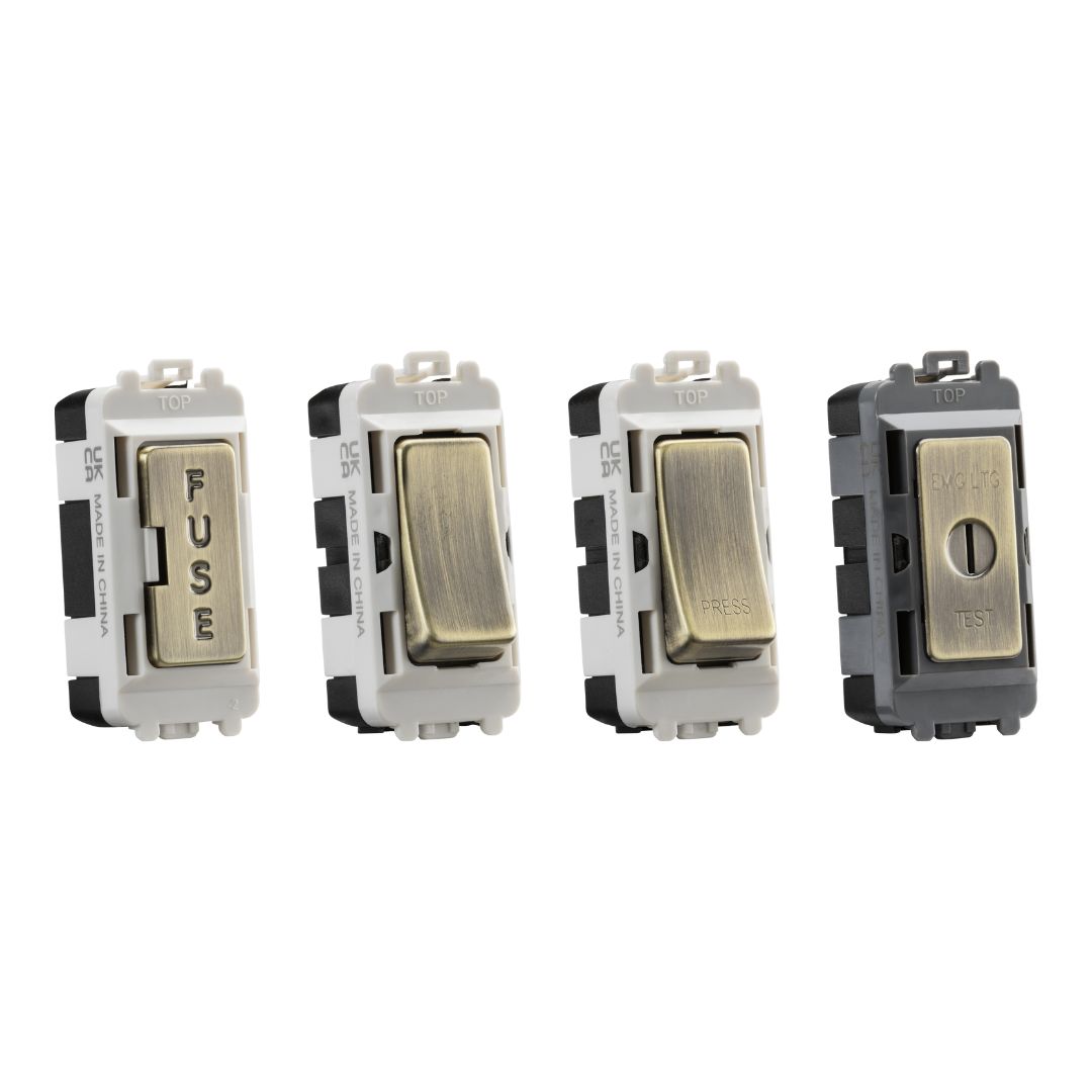 Grid Switches Antique Brass - EW Supplies